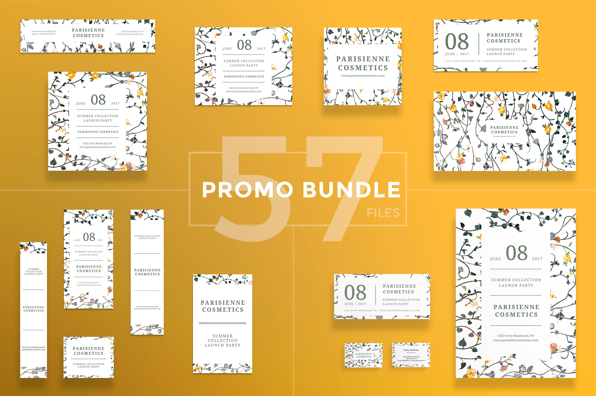 Promo Bundle | Parisienne Cosmetics, a Poster Template by Amber Graphics
