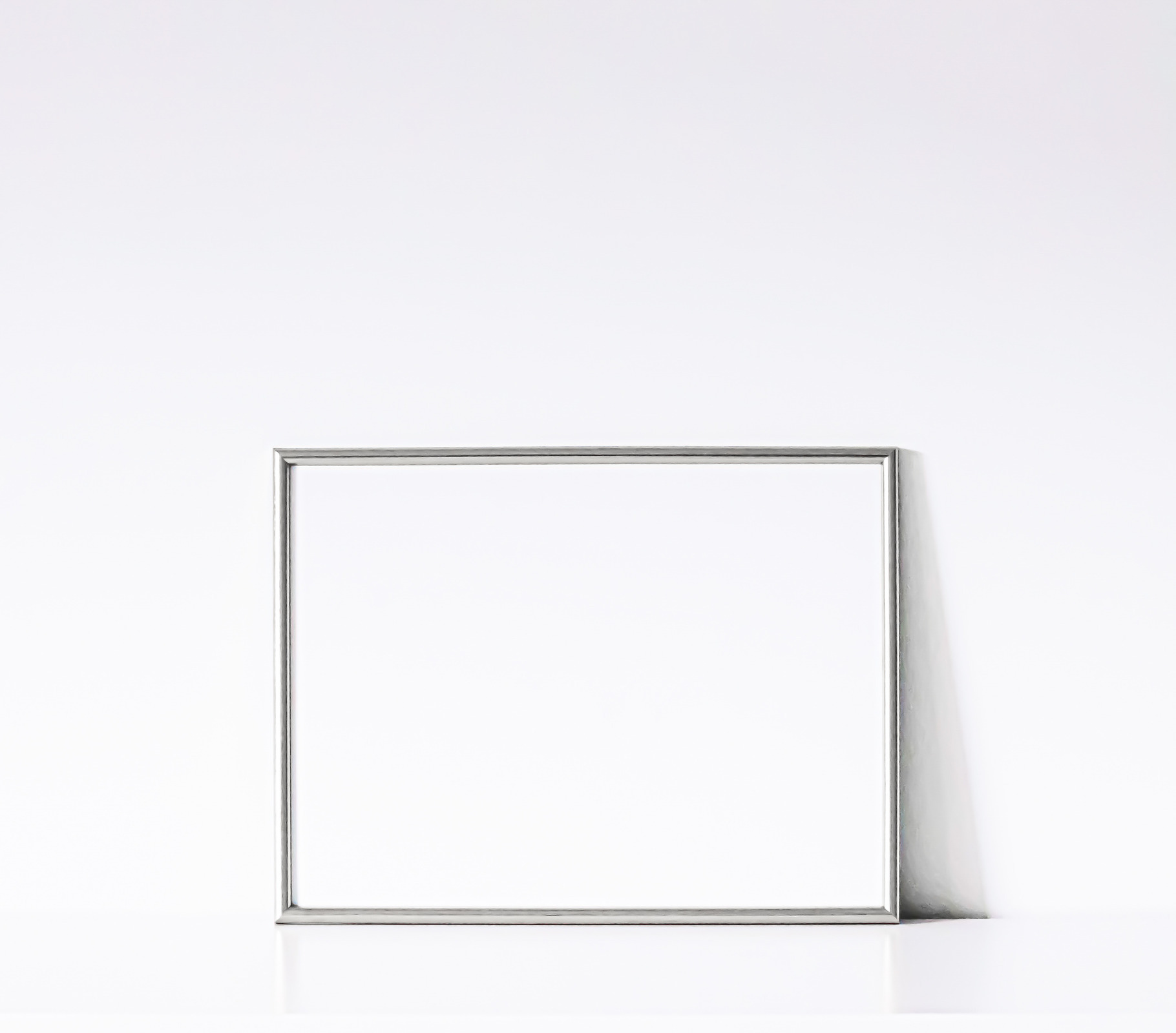 Silver frame on white furniture, luxury home decor and design fo, an ...