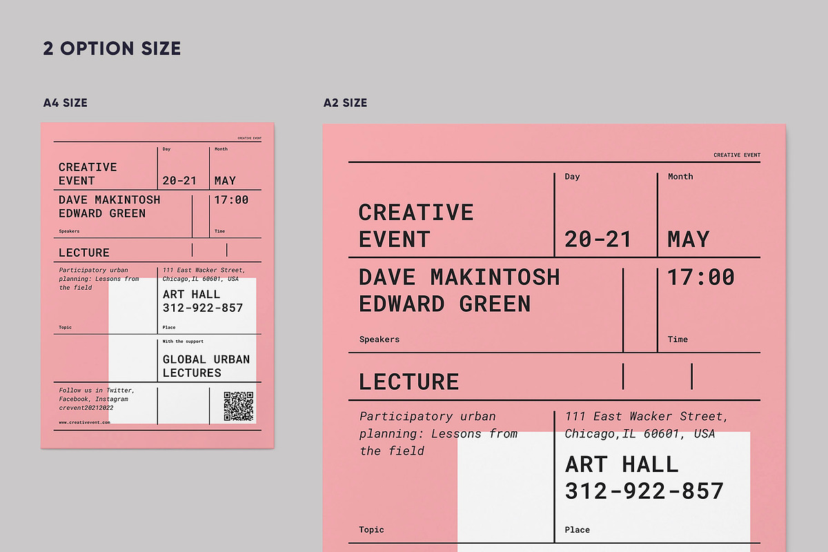 Design Conference Event Poster, a Flyer Template by EDT.Graphics