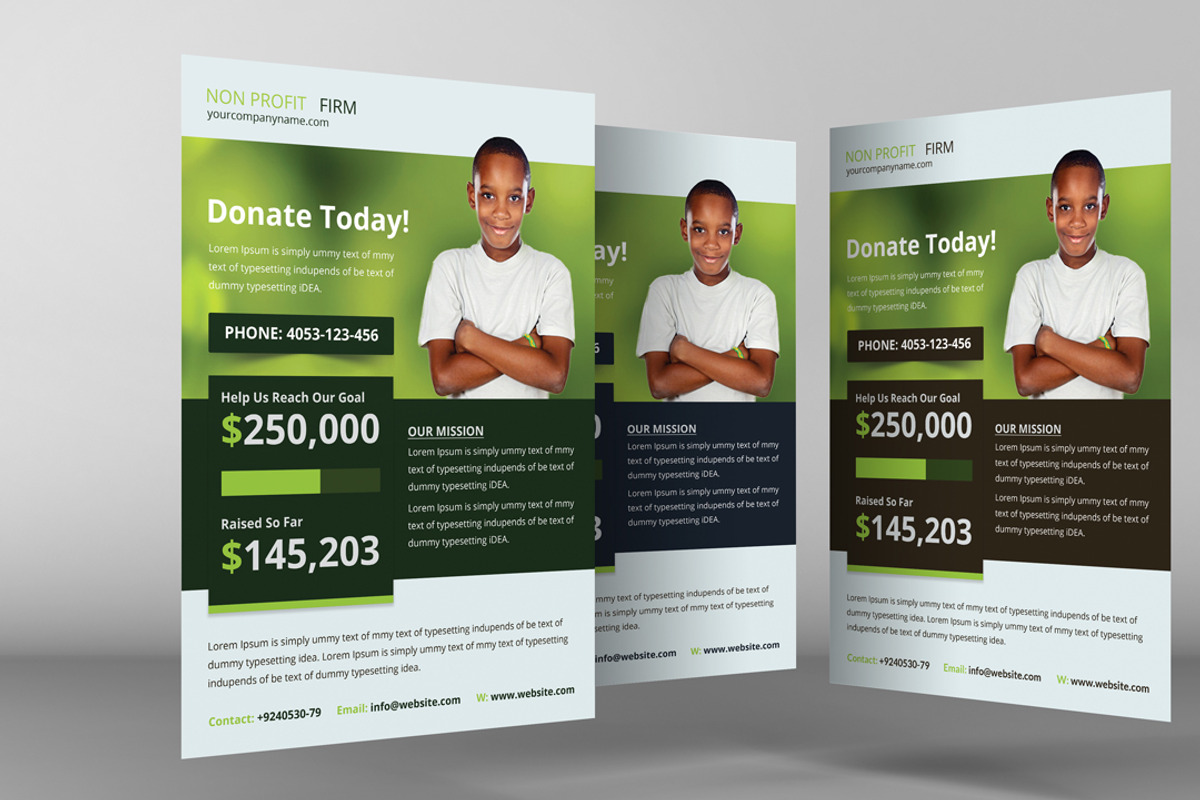 Charity Donation Flyer Template, a Flyer Template by graphicforest