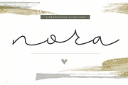 Nora - Handwritten Script Font, a Script Font by KA Designs