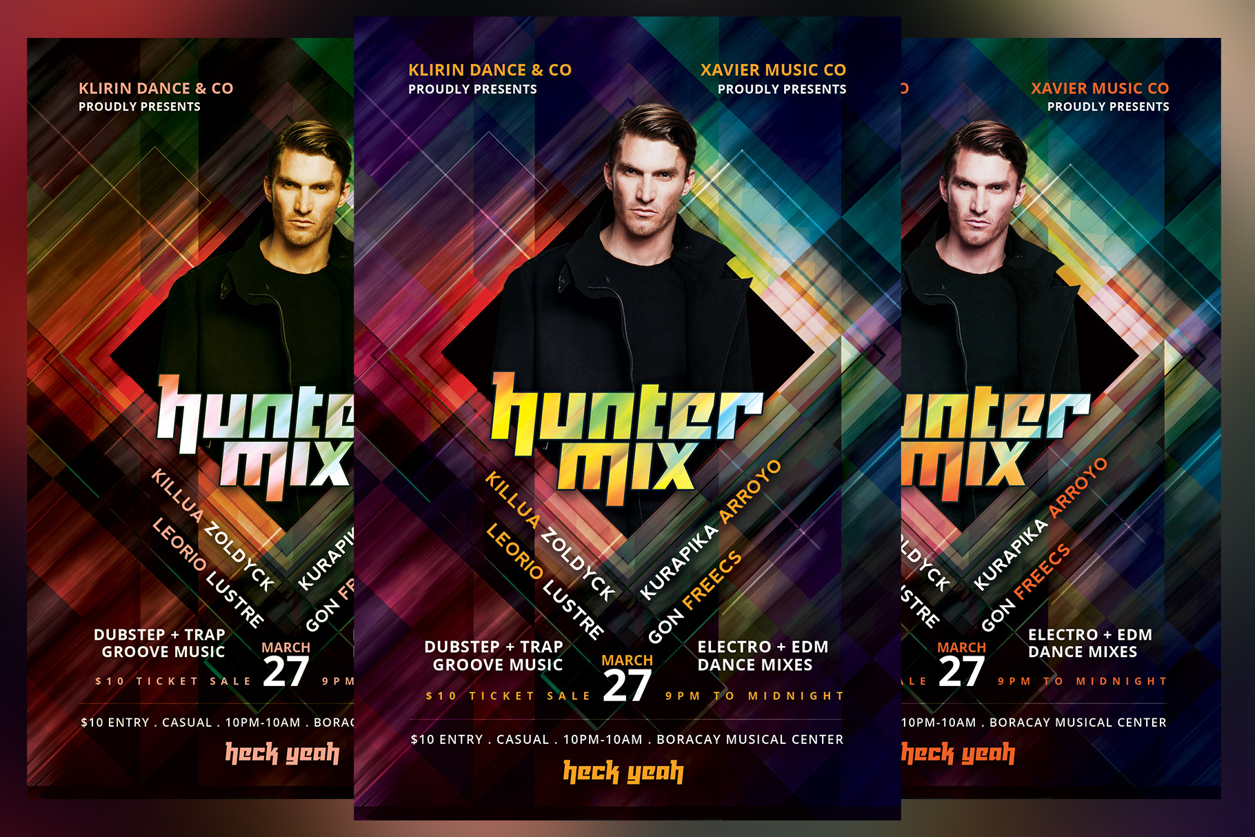 Hunter Mix Flyer, a Flyer Template by KiraYamato Design Studio
