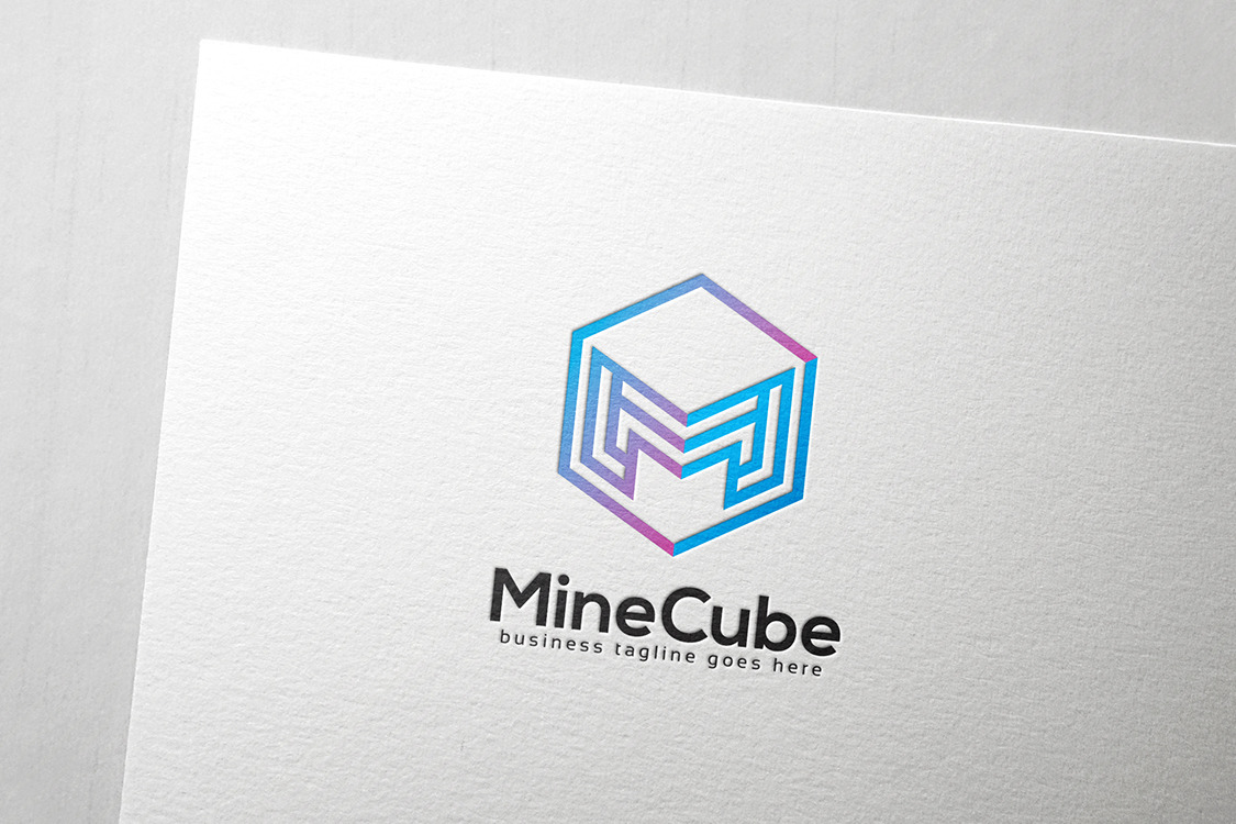 Mine Cube Logo, a Branding & Logo Template by Slim Studio