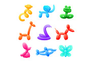Balloon animals. Bright party, a Background Graphic by Valerie Bodnar