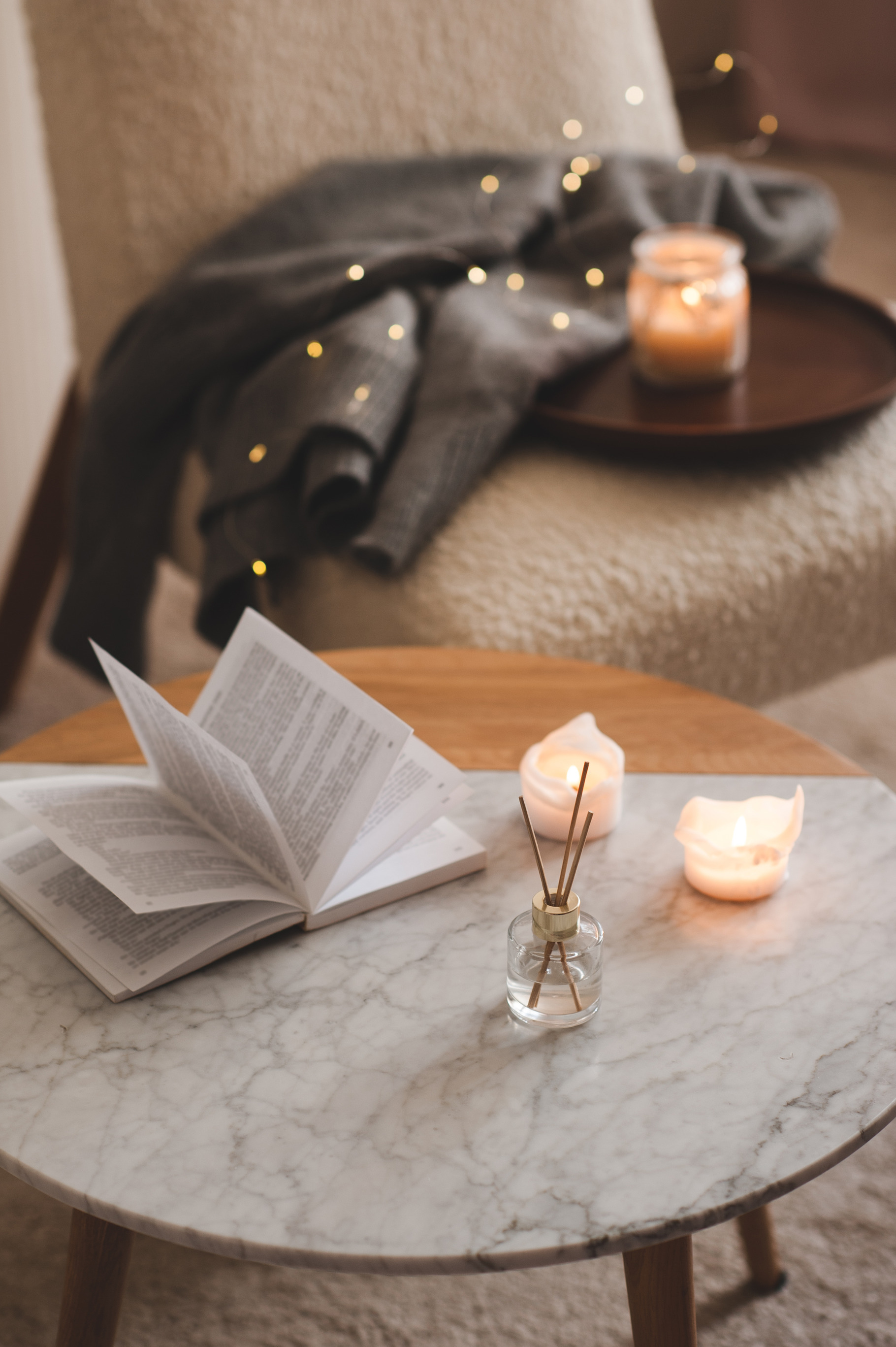Cozy home atmosphere in room, a Background Photo by morrowlight