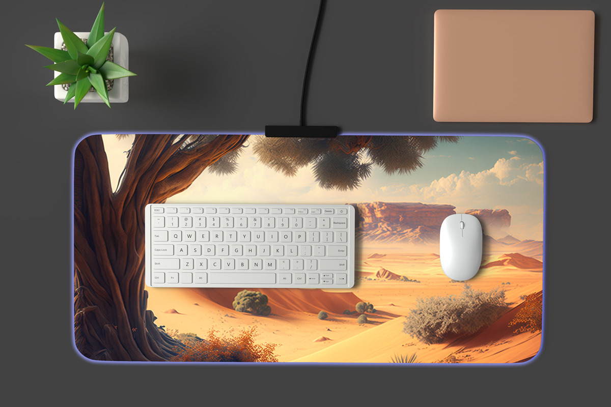 Mouse pad with built-in light mockup, an Advertising Mockup by Rami's ...