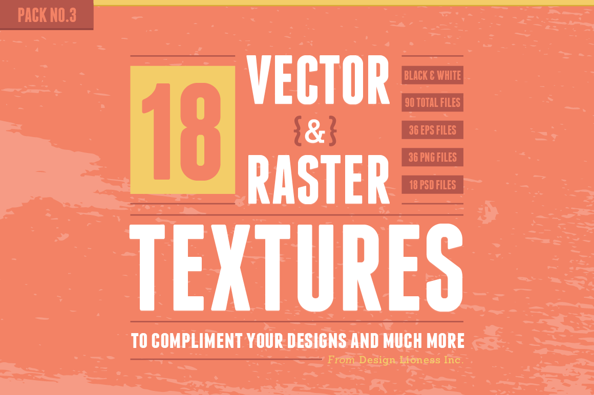 Texture Pack No.3 - Vector & Raster, a Texture Graphic by Design Lioness