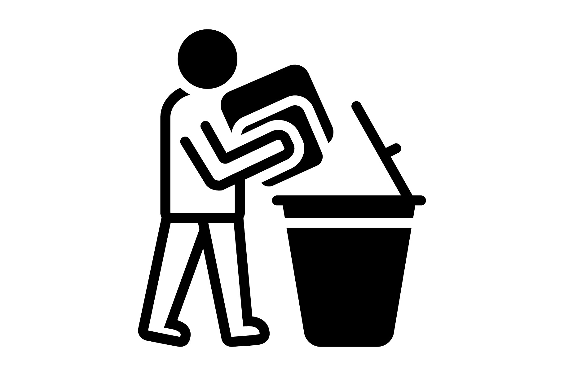 Declutter dustbin icon, an Icon by Creative priyanka