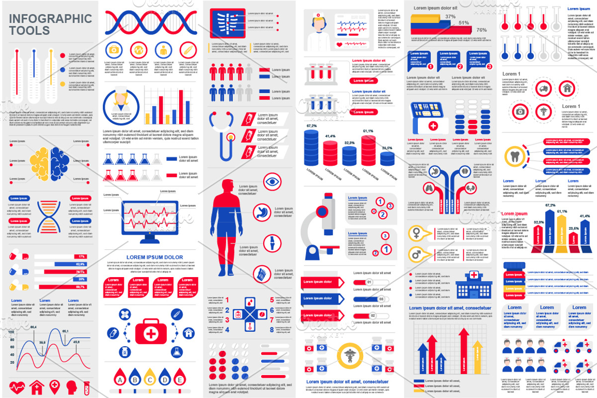 Infographic Elements Mega Bundle, a Presentation Template by alexdndz