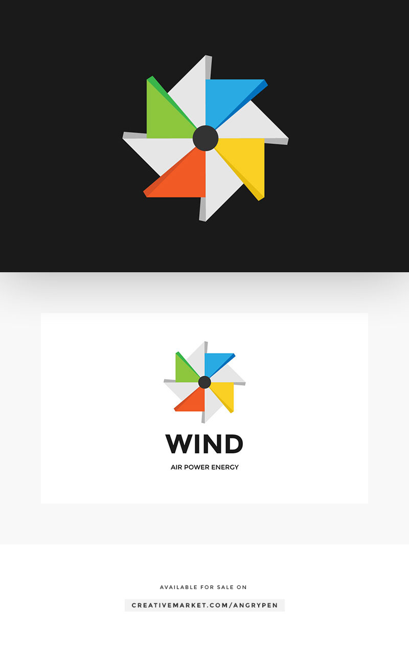 Wind Energy Minimal, a Branding & Logo Template by BitByChip