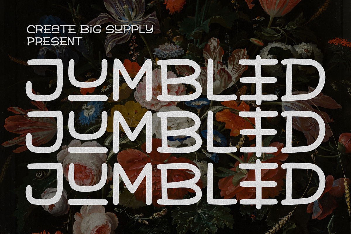 Jumbled - Versatile Display Font, a Sans Serif Font by CreateBigSupply