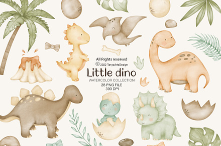 Dinosaurs Clipart Set | Creative Market