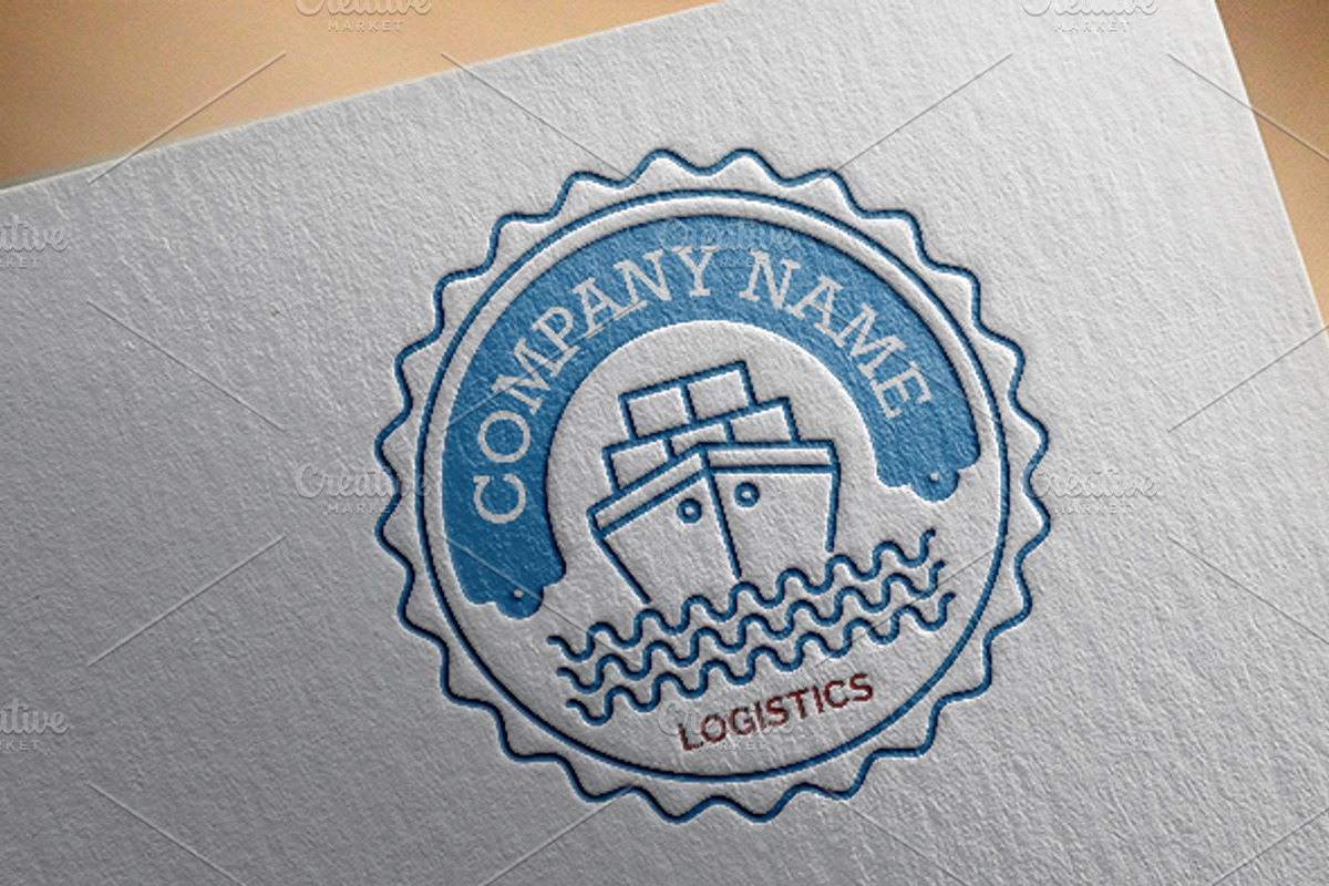Shipping Logistics Logo Template, a Branding & Logo Template by ...