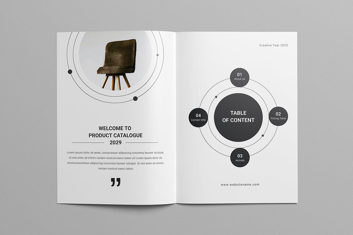 Minimalist Product Catalog, a Brochure Template by Pixelpick