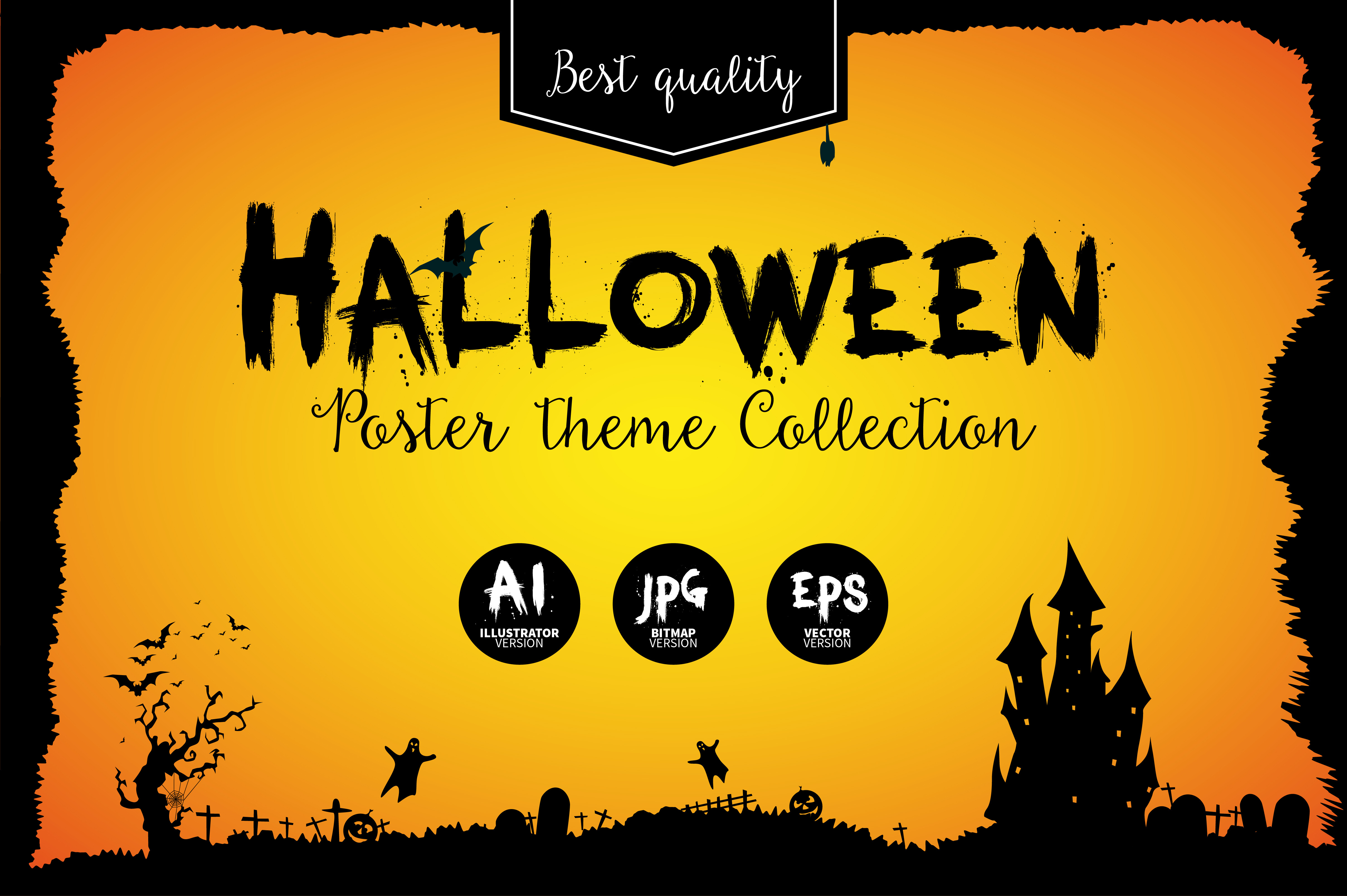 Halloween Poster Collection #2, a Decorative Illustration by matju