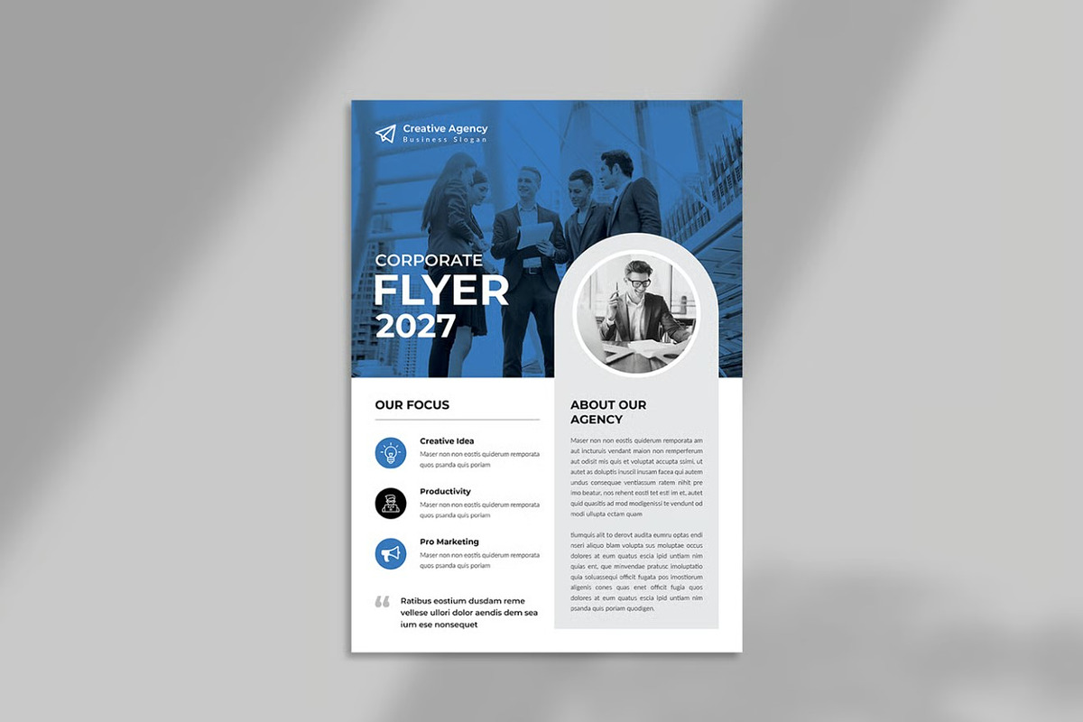 Corporate Business Flyer, a Flyer Template by Spark_Creative
