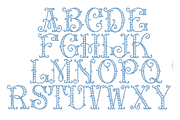 Fancy Embroidery Font for Embroidery