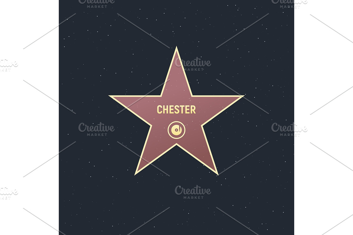 Hollywood star template, a Texture Illustration by SkyVectors