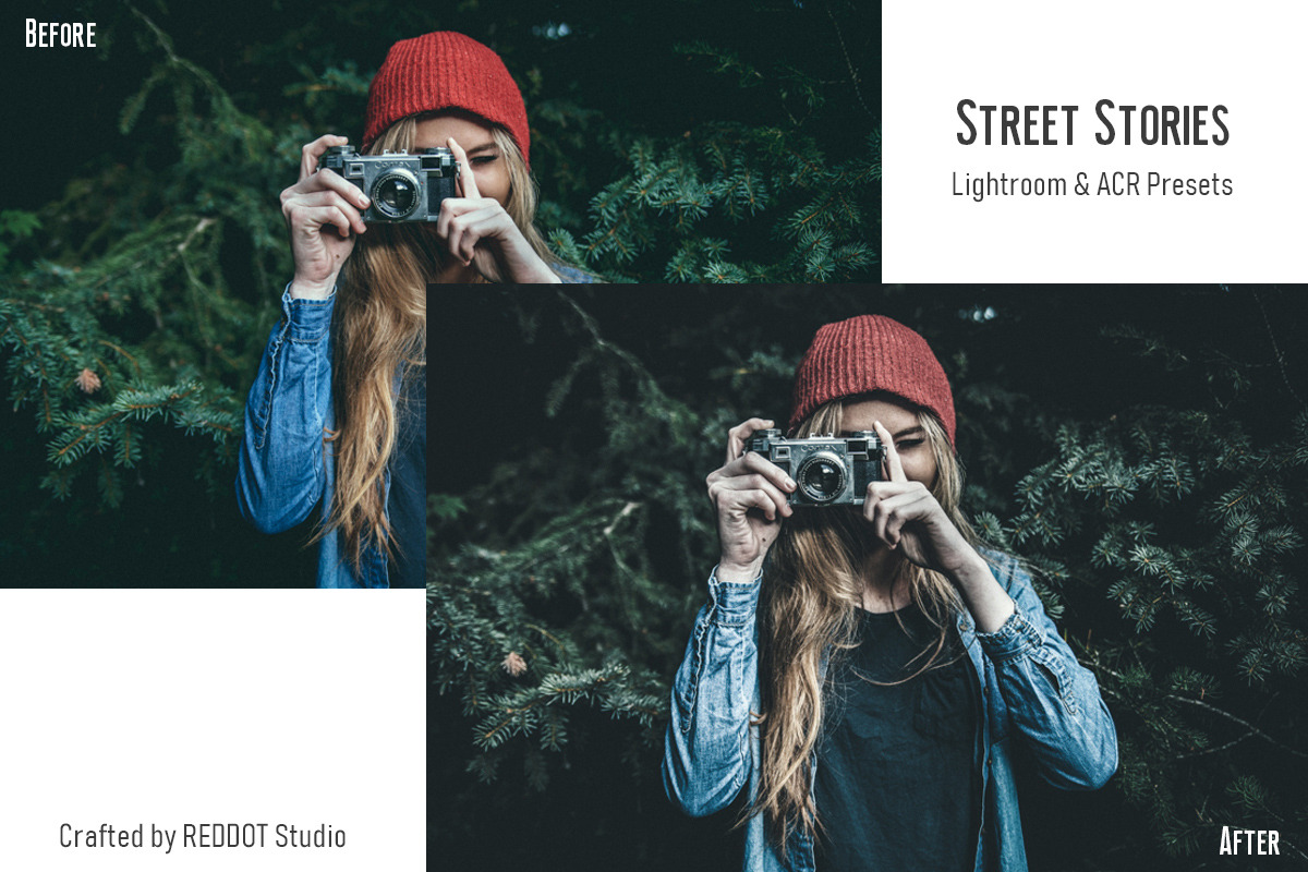 STREET STORIES Lightroom Presets, an Action Add-On by REDDOT Studio