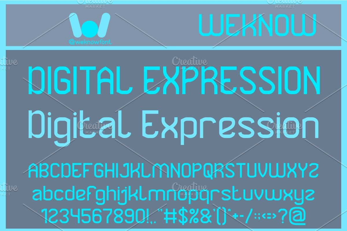 Digital Expression font