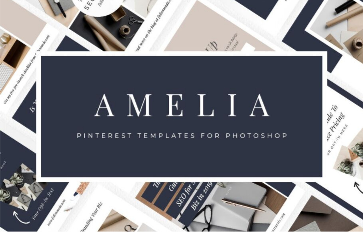 Amelia - Pinterest Templates, a Social Media Template by Fallon Gerst