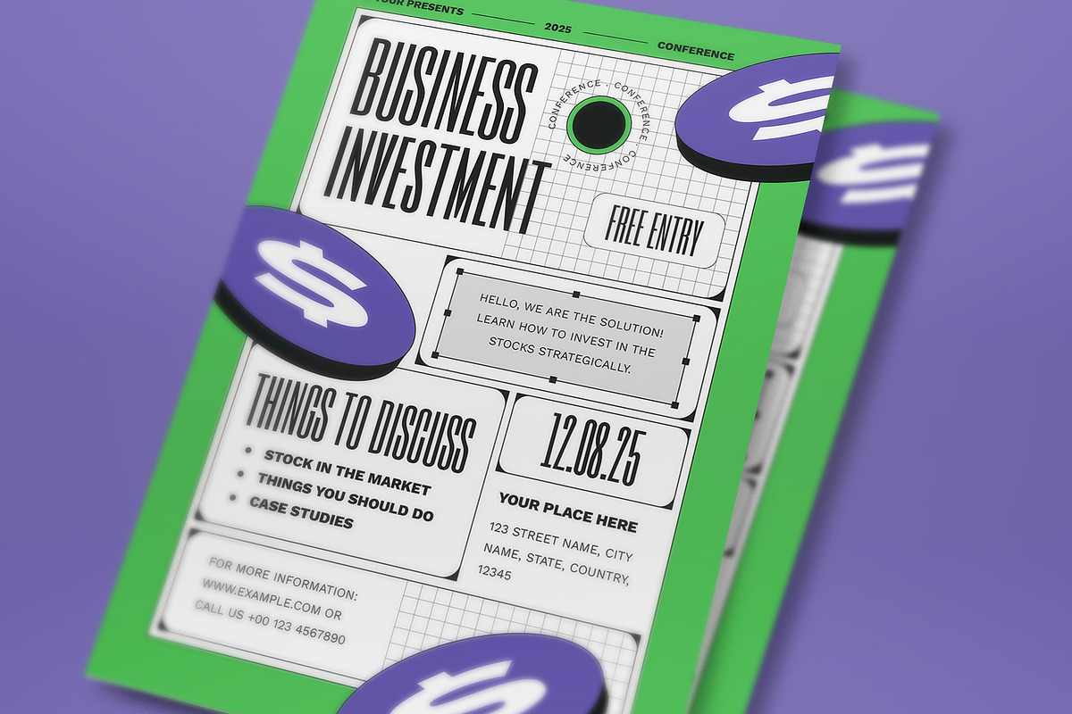 Business Investment Flyer Set, a Flyer Template by graphicook