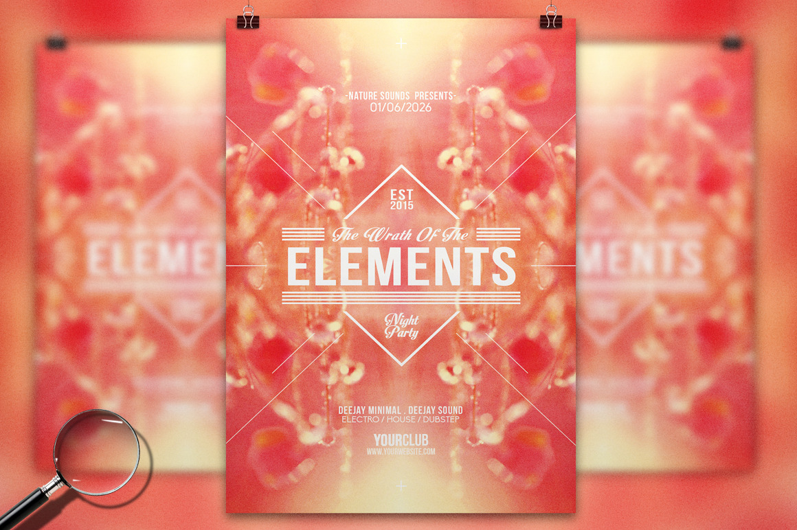 The Elements | Pure Flyer Template, a Flyer Template by GIGA-TEMPLATE