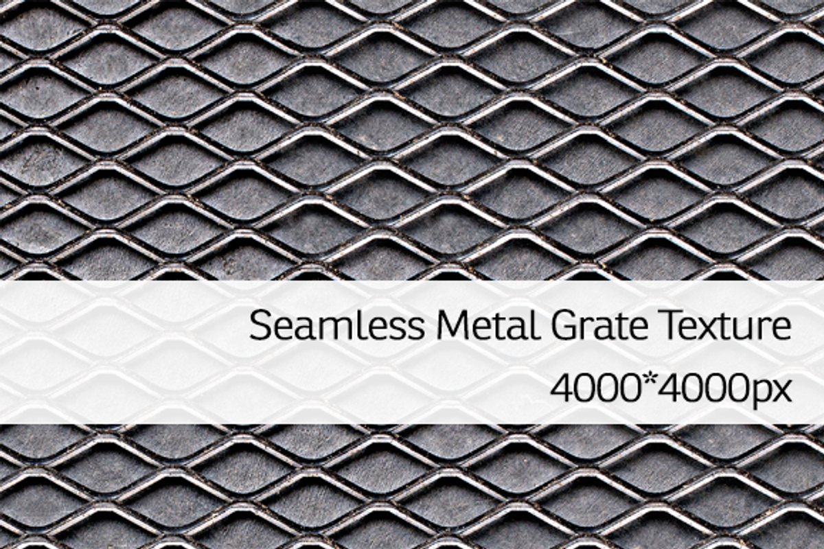 Seamless Metal Grate Panel Texture, a Texture Graphic by Creative Graphics