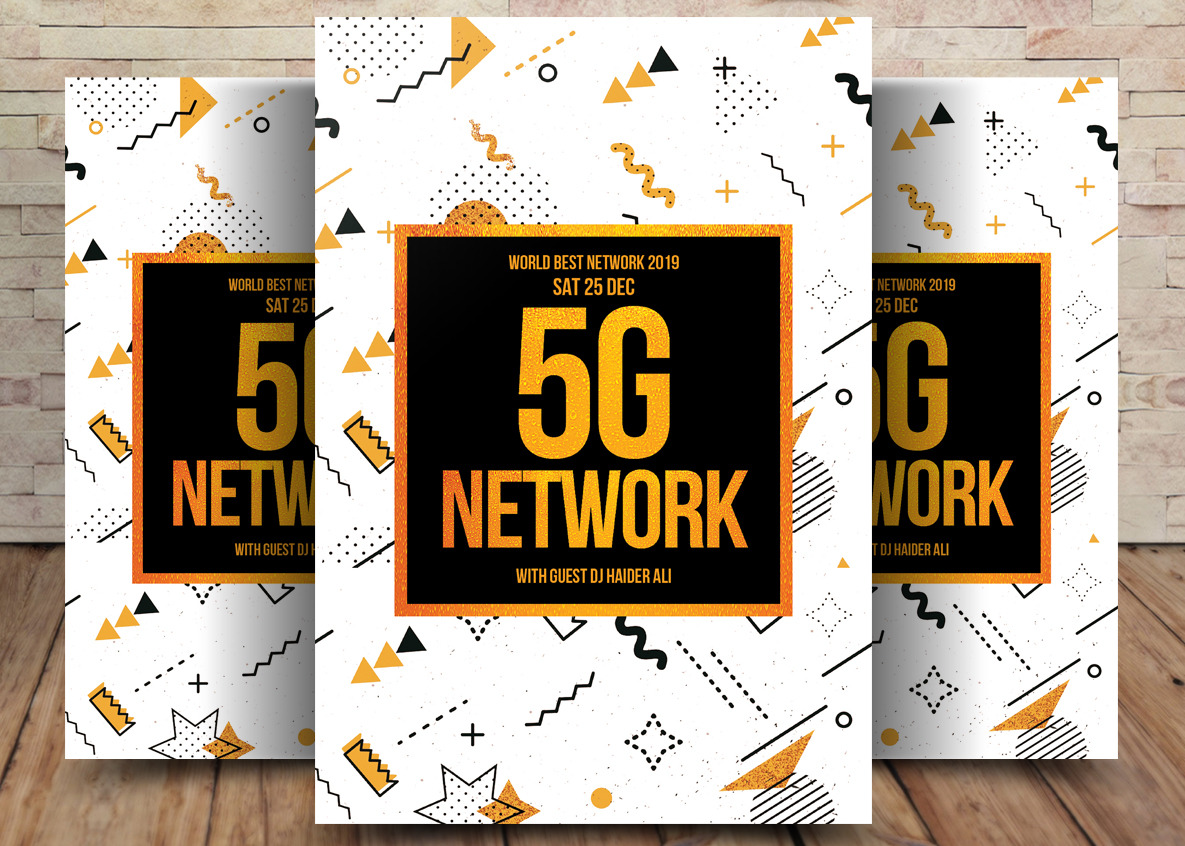 5G Network Flyer, a Flyer Template by graphicforest | Creative Market