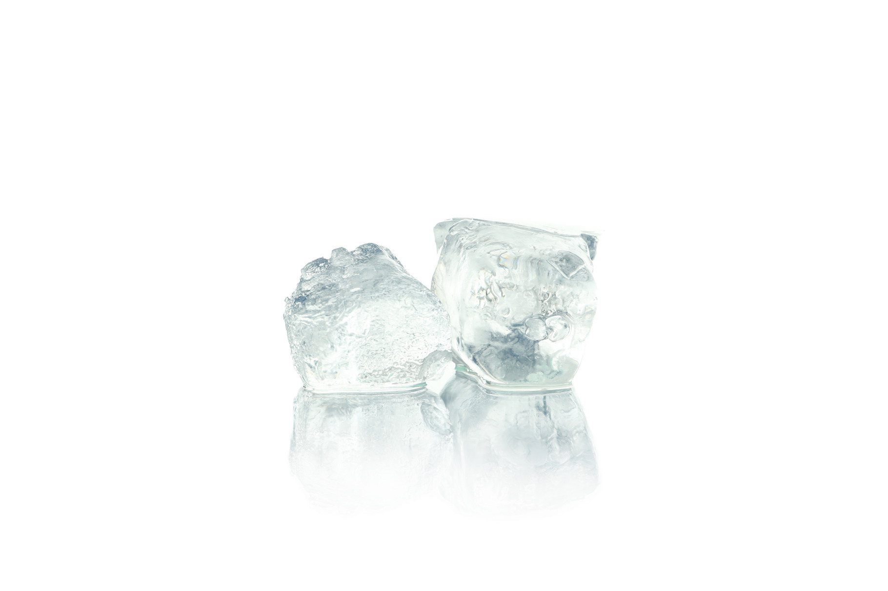 Ice forms for drinks isolated on white background, a Food & Drink Photo ...