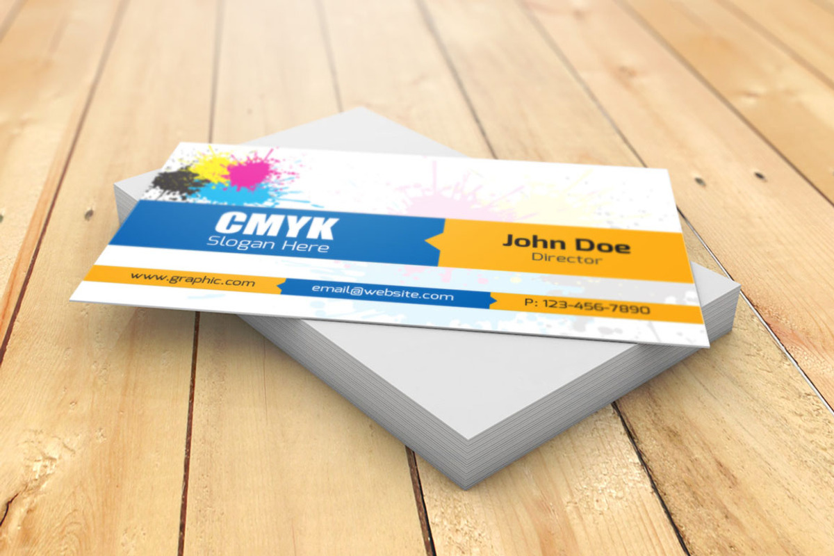 CMYK Visiting Card, a Business Card Template by BdThemes | Creative Market