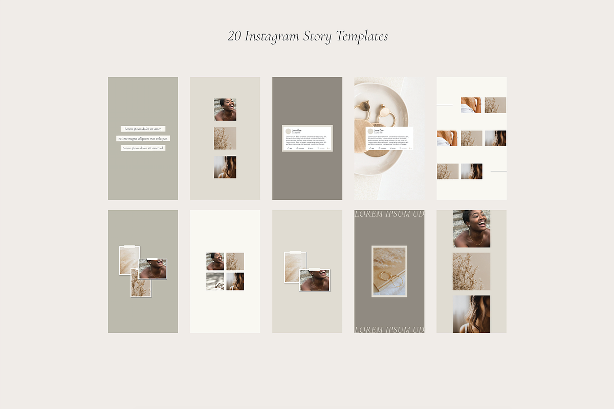 Olive Instagram Social Media Pack, a Social Media Template by Foxtrot ...