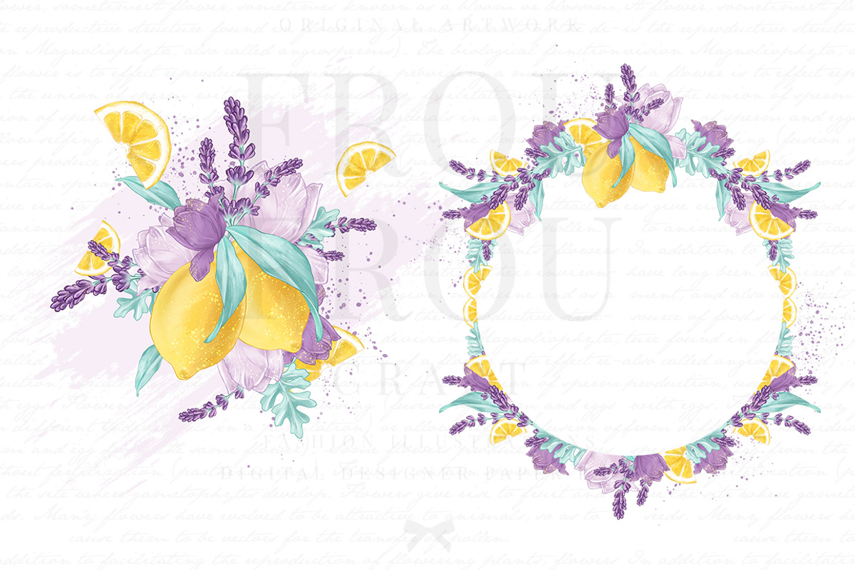 Lemonade Clip Art Pack, an Illustration by Frou Fou Craft