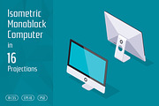 Isometric Monoblock Computer, an Object Graphic by Graphic Warehouse ...