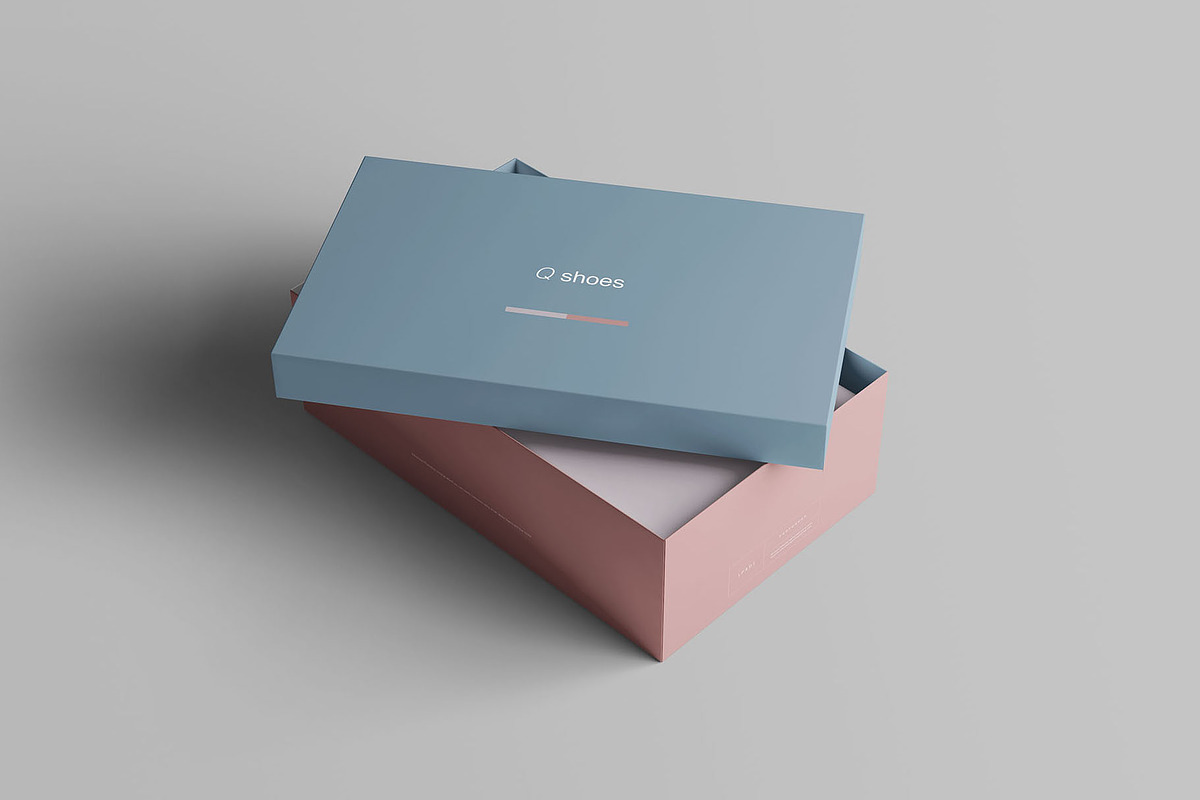 Shoe Box Packaging Mockup, a Packaging Mockup by Graphic Pear