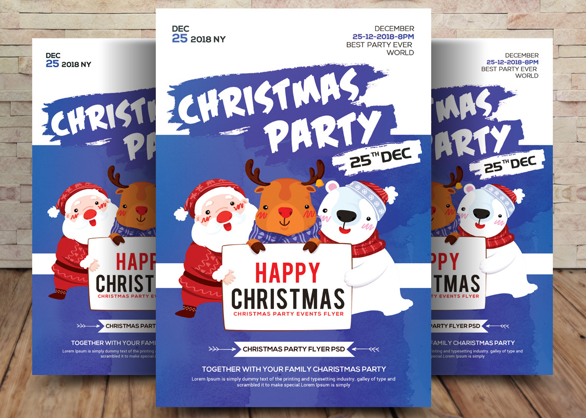 Christmas Party Invitation, an Invitation Template by graphicforest
