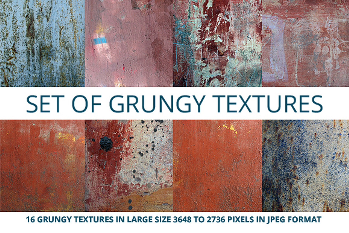Set of grungy textures, a Texture Graphic by KundolaArt
