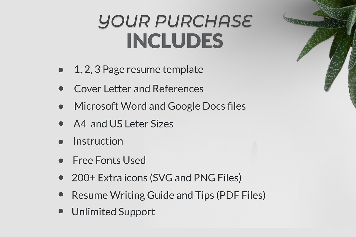 Word and Google Docs Resume Template, a Resume Template by ResumeFabs