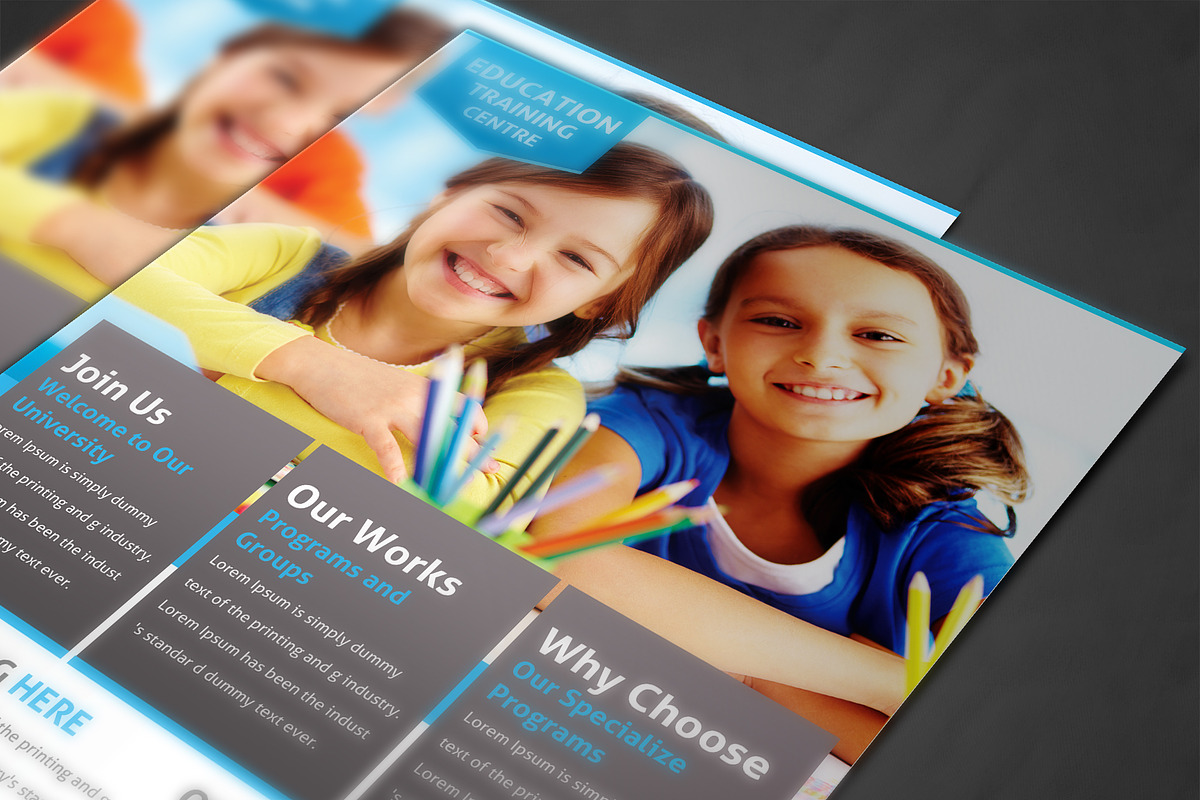 School Flyer, a Flyer Template by AfzaalGraphics