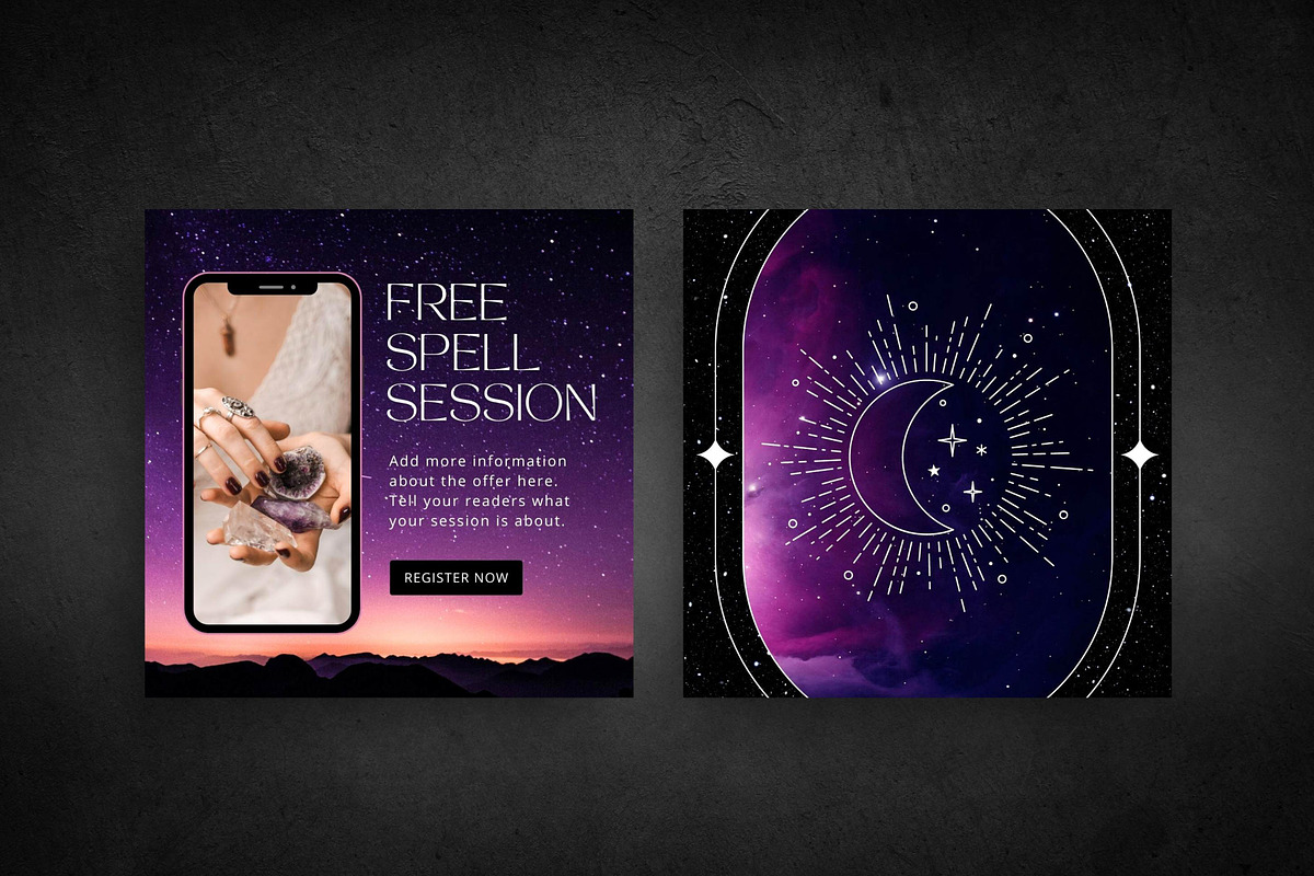 Galaxy Instagram Templates for Canva, a Social Media Template by ...