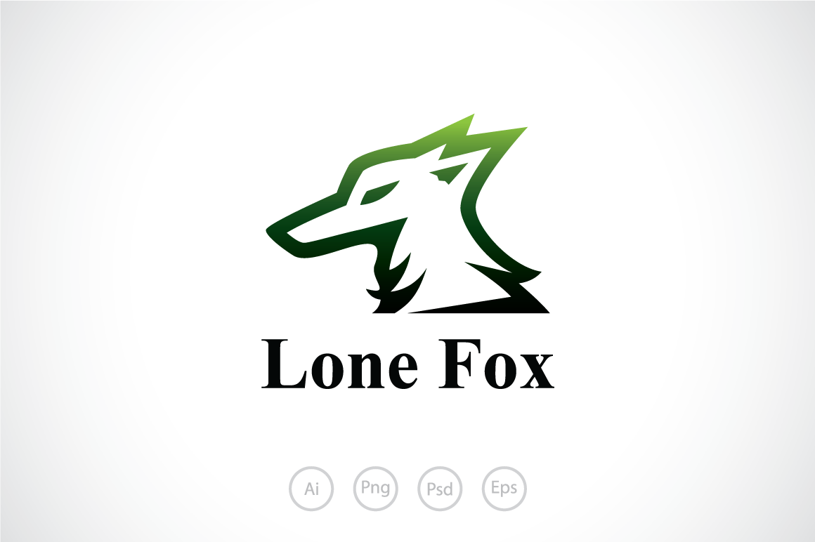 Lone Fox Logo Template, a Branding & Logo Template by Heavtryq Design