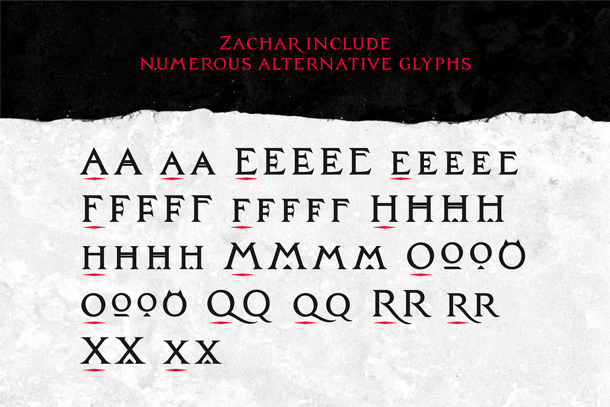 Zachar, a Serif Font by Rosario Nocera