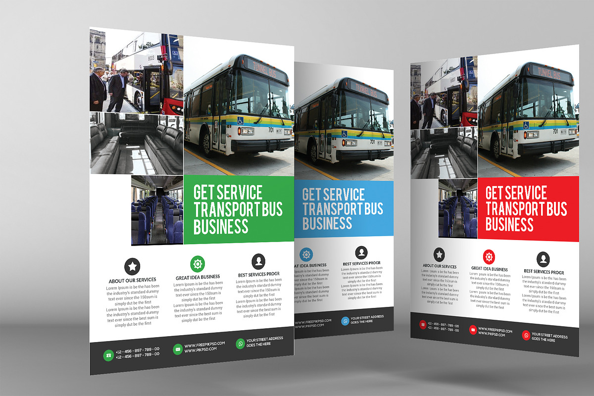 Trucking & Transport Flyer Template, a Flyer Template by graphicforest