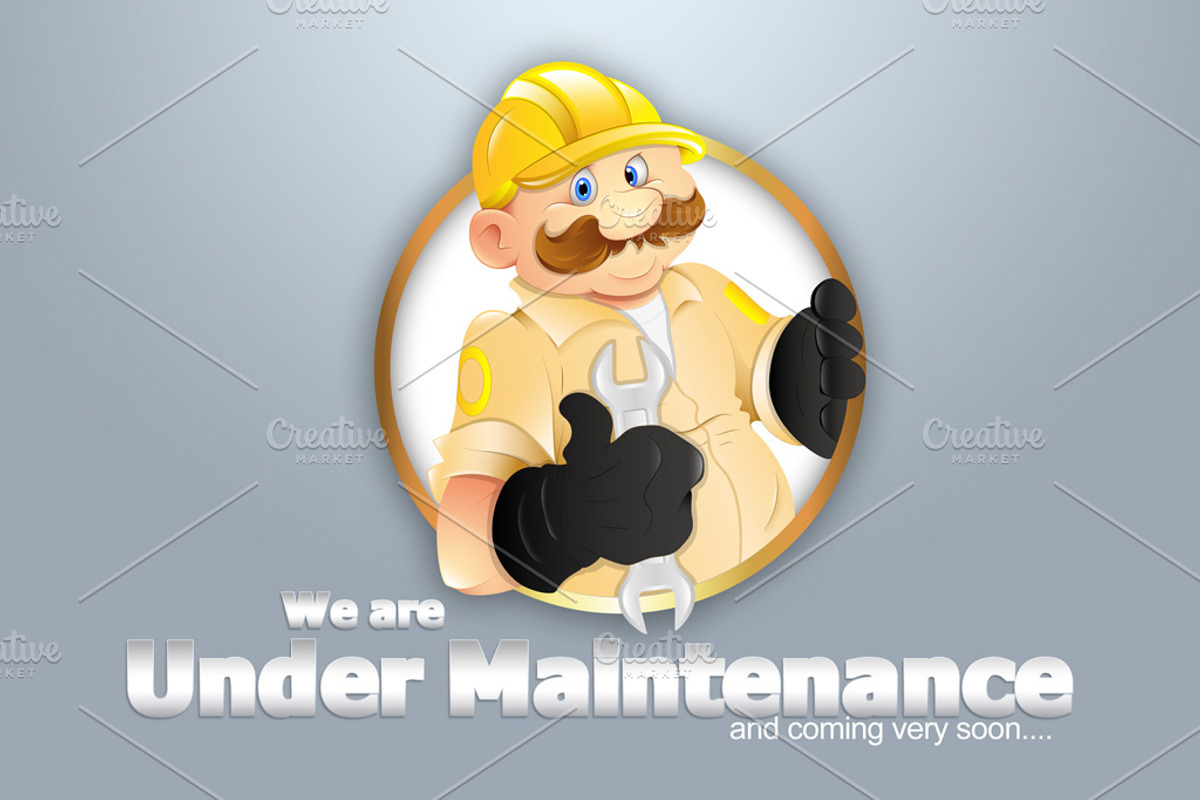 Under Maintenance Backgrounds, a Templates & Theme by TrueMitra Designs