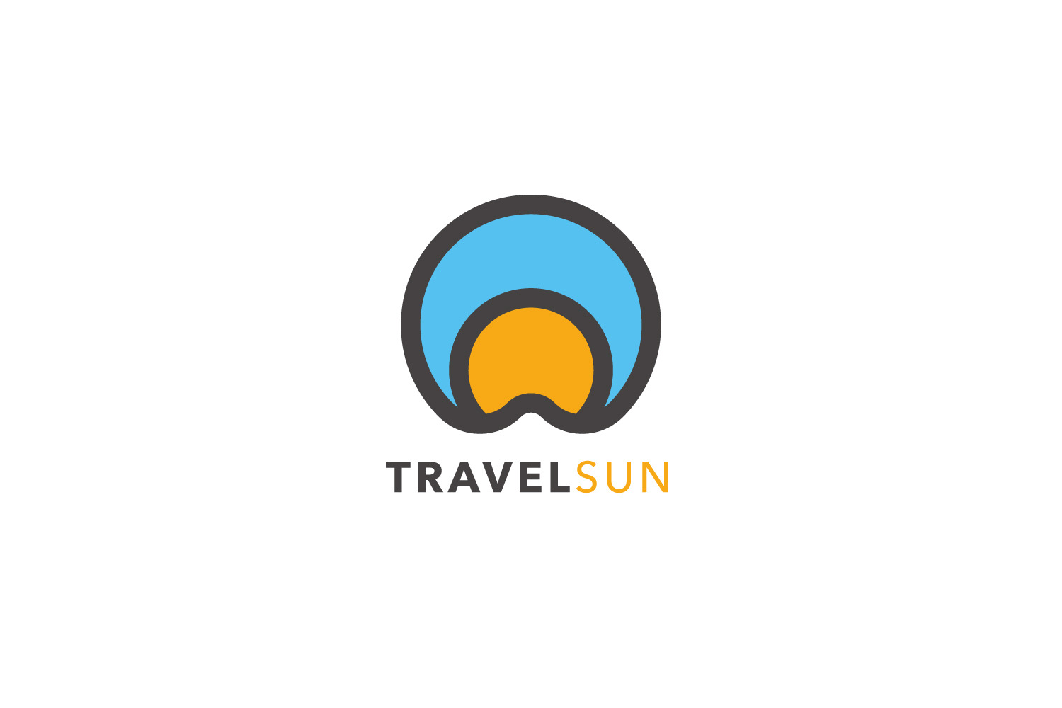 Travel Sun Logo Template, a Branding & Logo Template by PixaSquare