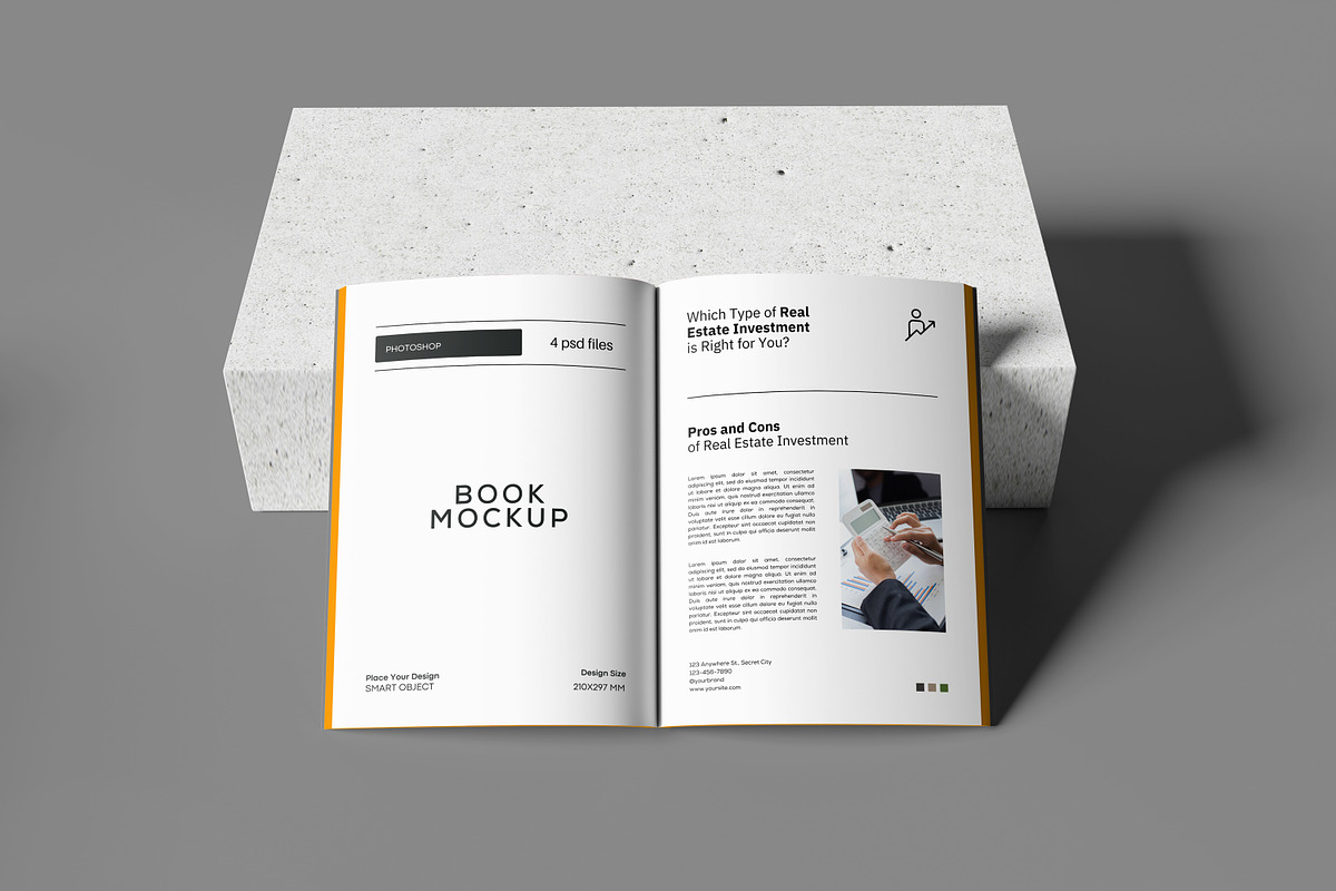 Book Mockup, a Books & Magazine Mockup by getproject