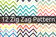 Zig Zag Pattern, a Pattern Graphic by Luis Quesada Design