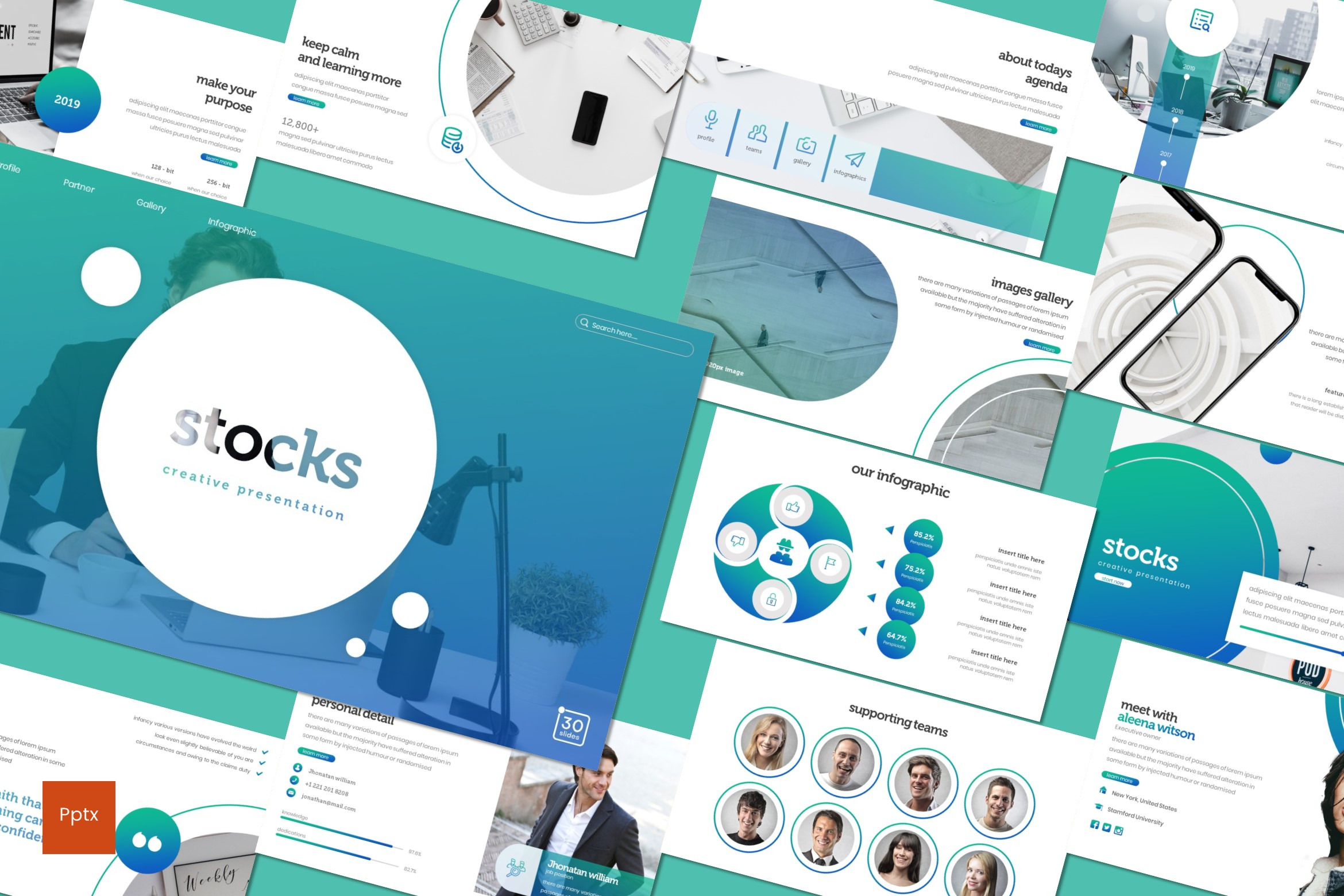 Stocks - Powerpoint Template, a Presentation Template by inspirasign