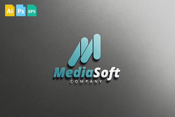 MediaSoft Logo, a Branding & Logo Template by Schneider Design Store