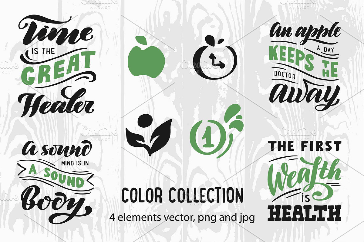 Eco lettering set, a Decorative Illustration by Lettering_Logo